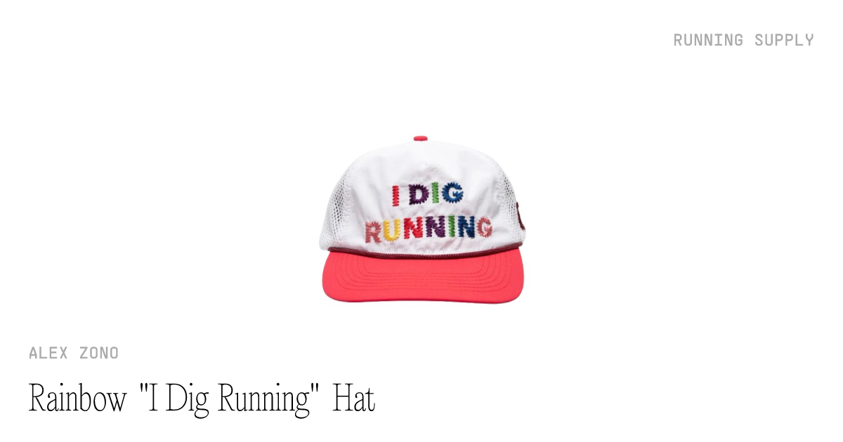 Alex Zono Rainbow "I Dig Running" Hat - Running Supply
